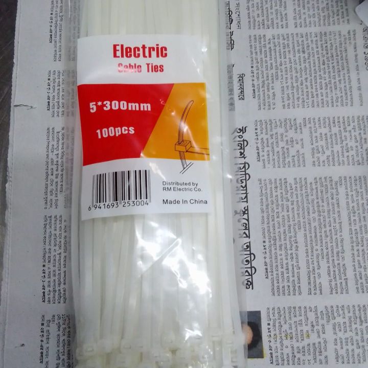 12 Inch Cable Tie 5 * 300 mm | 100 Pcs Per Pack | Daraz.com.bd