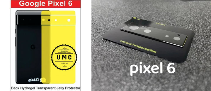 2 in 1 Combo For Google Pixel 6 ( Back Camera Glass Back Poly) | Daraz ...