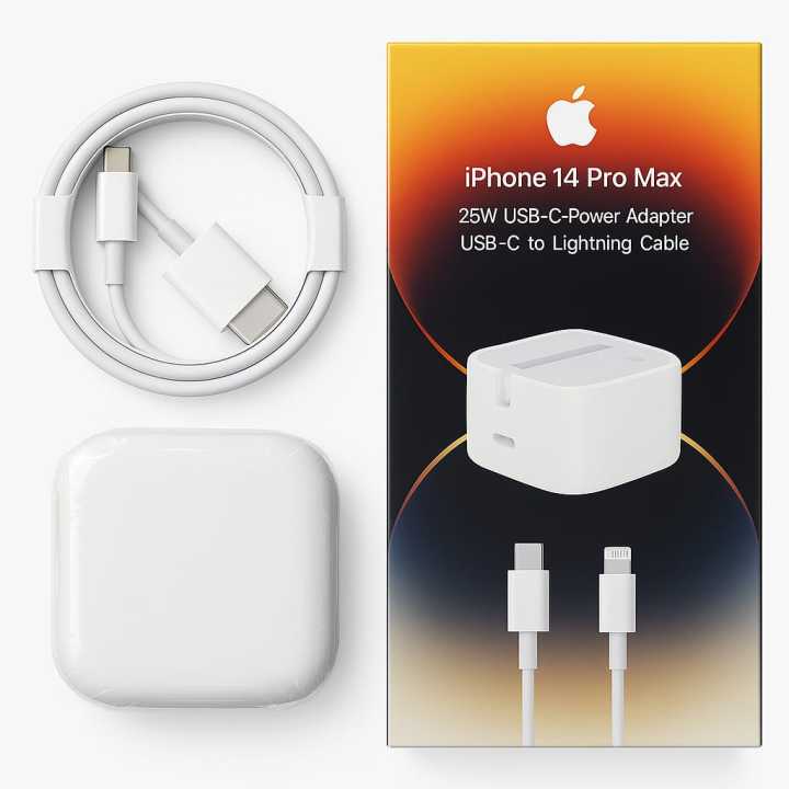 "iPhone 14 Pro Max 25W Fast Charger | Original USB-C Power Adapter with ...
