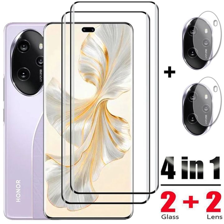 4in1 Tempered Glass For Honor 100 Pro Screen Protector Camera Lens ...