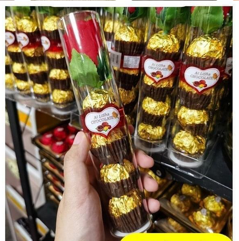 AILISHA Chocolate 1box Rose stick with 4pcs chocolate | Daraz.com.bd