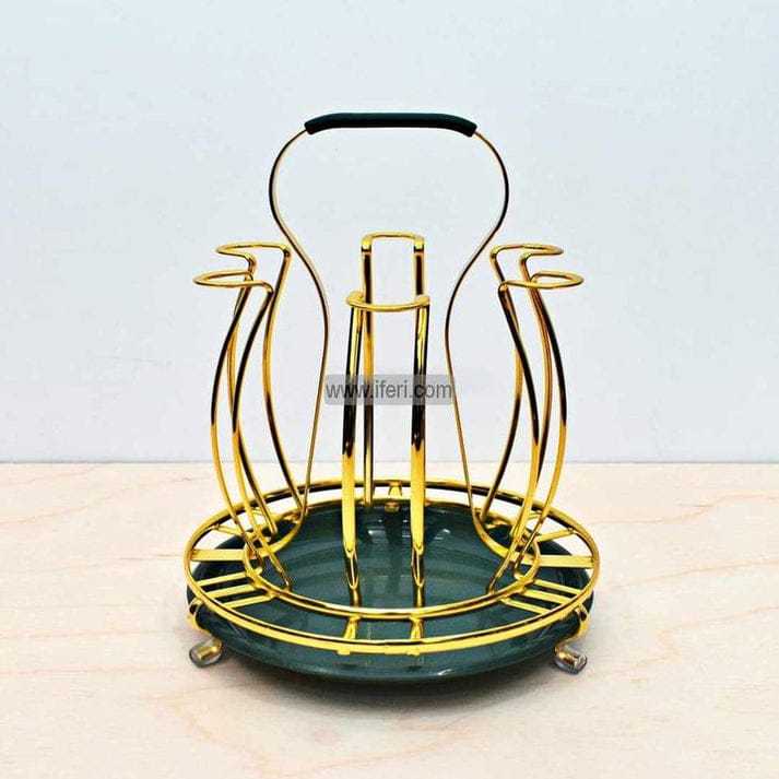 SS Glass Holder With Drainer, Glass Stand Cup Holder With Water Tray ...