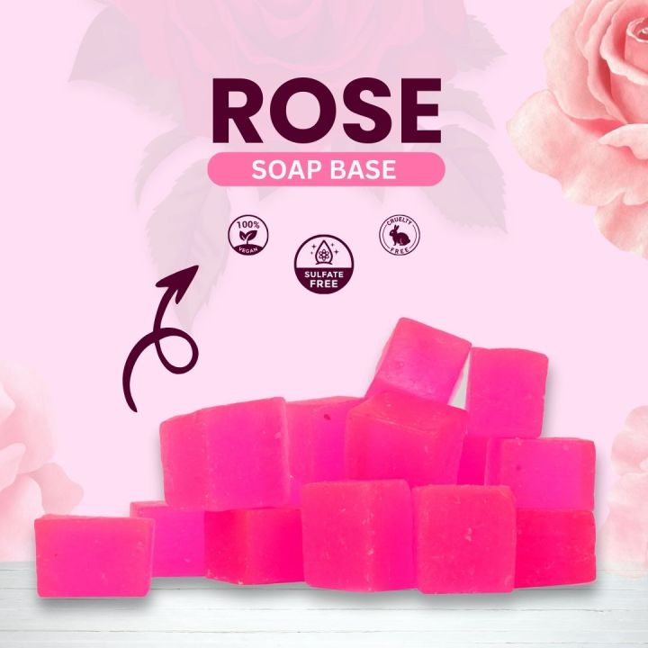 Rose melt & pure Soap base Bar SLS/SLES FREE | Daraz.com.bd