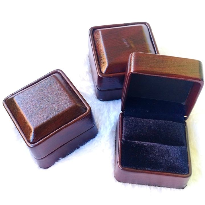 Luxury Dark Brown Wooden Square Shape High Piano Polish Artificial ...