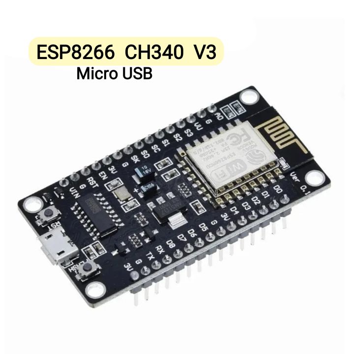 ESP8266 CH340 NodeMCU Lua V3 serial port wifi module Internet of Things development board Micro ...