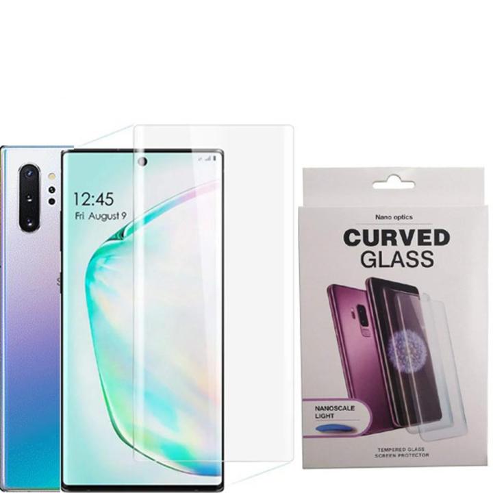 Samsung Galaxy Note 10 Plus UV Glue Adhesive Curved Edge to Edge Full ...