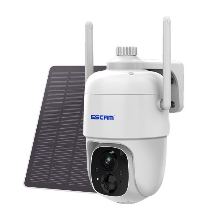 (Ready Now)ESCAM G24 3MP WiFi Night Vision Two-way Voice Intercom Solar ...