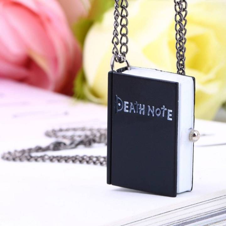 Death Note Book Quartz Pocket Watch Pendant Necklace Vintage Relogio ...