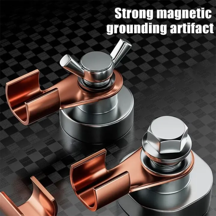 Fixed Clamp Strong Magnetic Welding Grounding Clamp Single Head Safety ...
