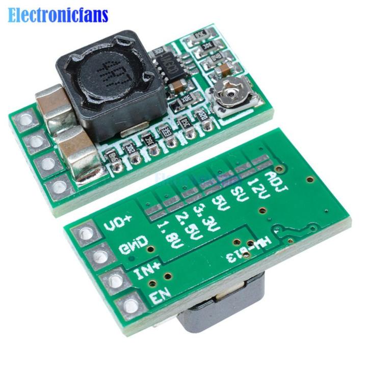 【happy one】5pcs Mini DC-DC 12-24V 5V 3A Step Down Power Supply Module Voltage Buck 97.5% 1.8V 2 ...