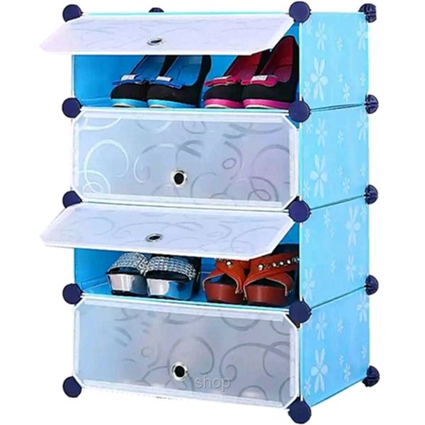 4 Cube Plastic Shoe Rack | Daraz.com.bd