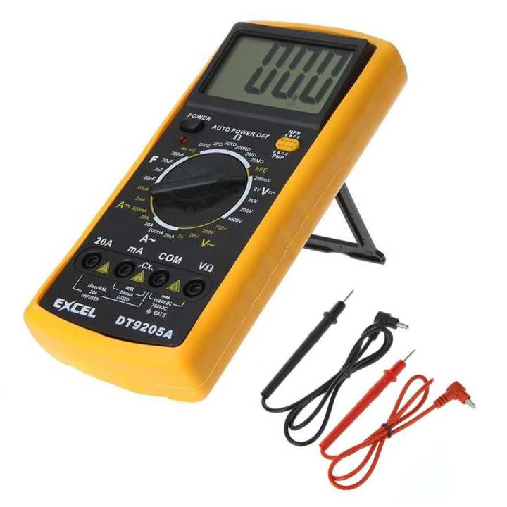 Professional Digital Multimeter Electric Handheld Ammeter Voltmeter Resistance Capacitance///AHM ...
