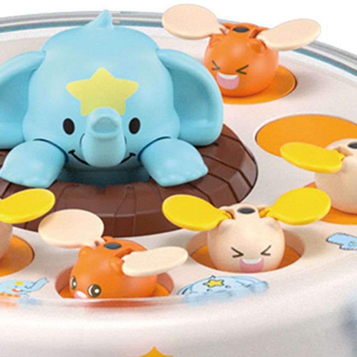 Kids Bouncing Bee Game Interactive Elephant Turntable Toy with Rotating ...