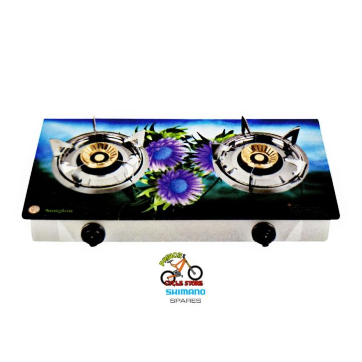 RFL Glass Double Gas Stove Sunglow Variant LPG | Daraz.com.bd