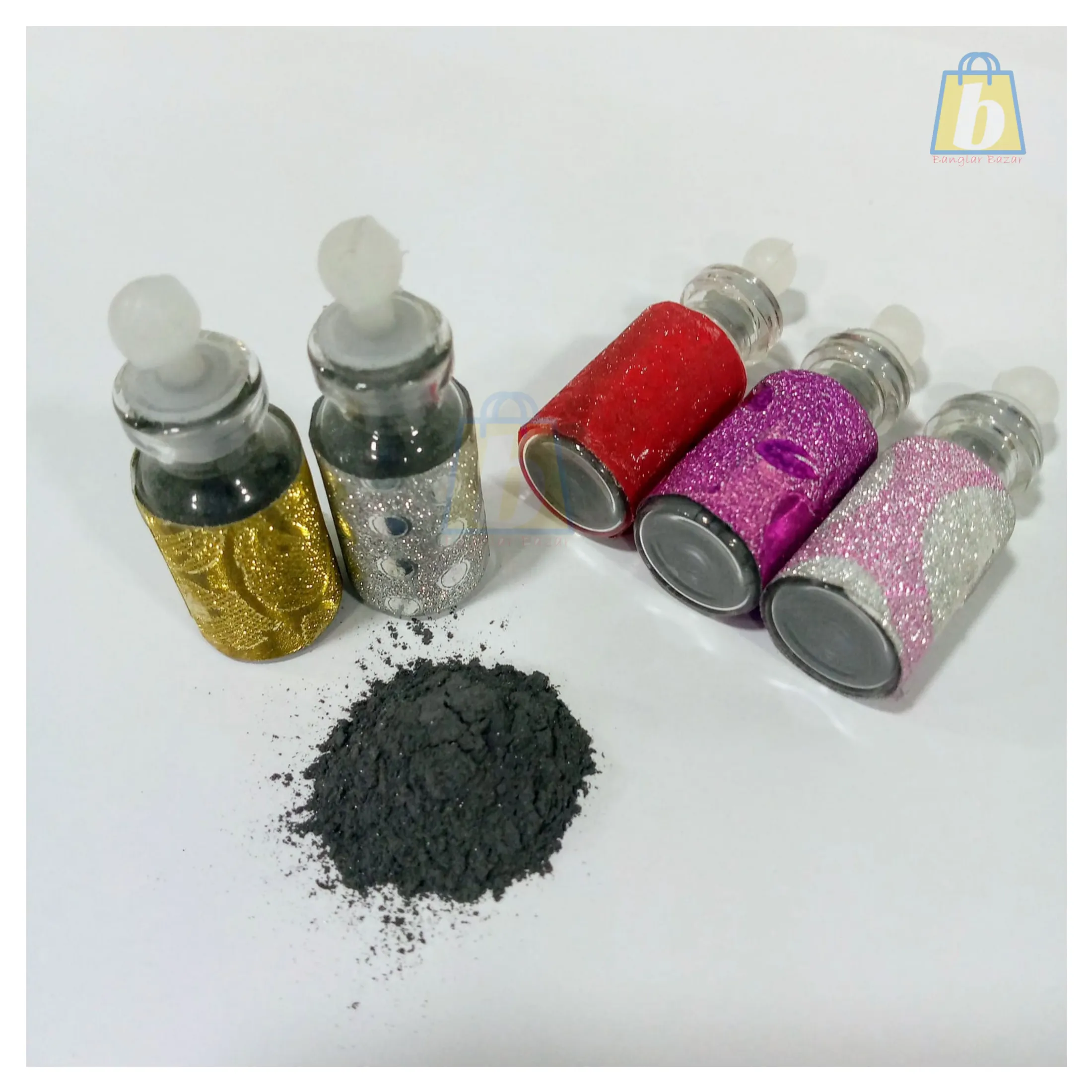 Indulge Durablity - Unique Make - Surma Natural Black Powder Bottle (5 ...