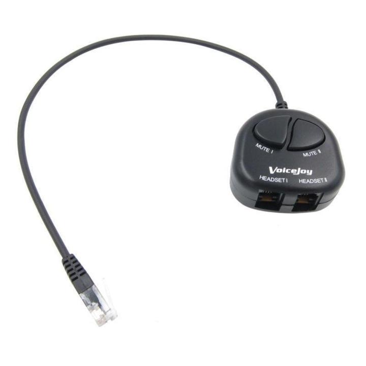 RJ9 headset Adapter training box RJ9 Modular Handset Plug to Dual RJ9 ...