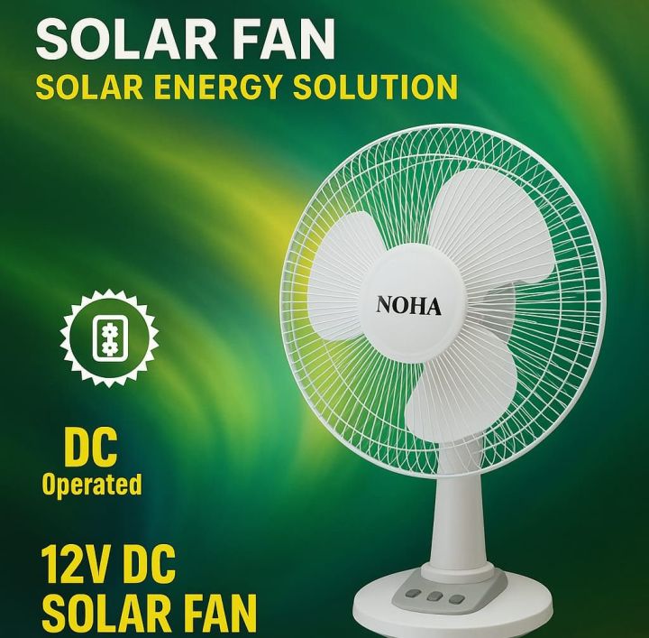 Noha Dc Solar Fan | Daraz.com.bd