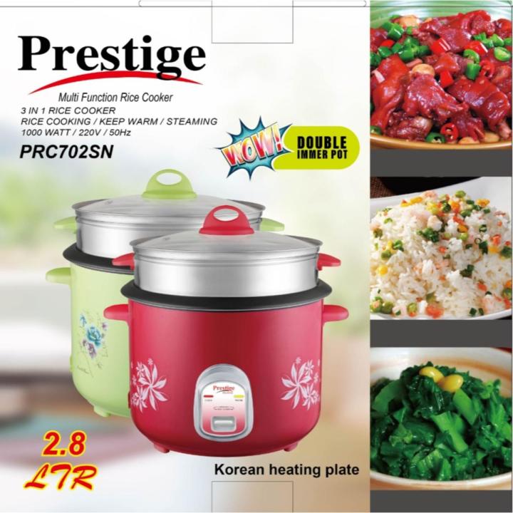 Prestige Rice Cooker 2.8L Red Double Inner Pot - Rice Cooker | Daraz.com.bd