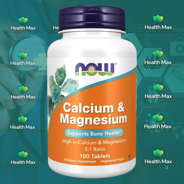 NOW Calcium & Magnesium- 100 Tablets | Daraz.com.bd