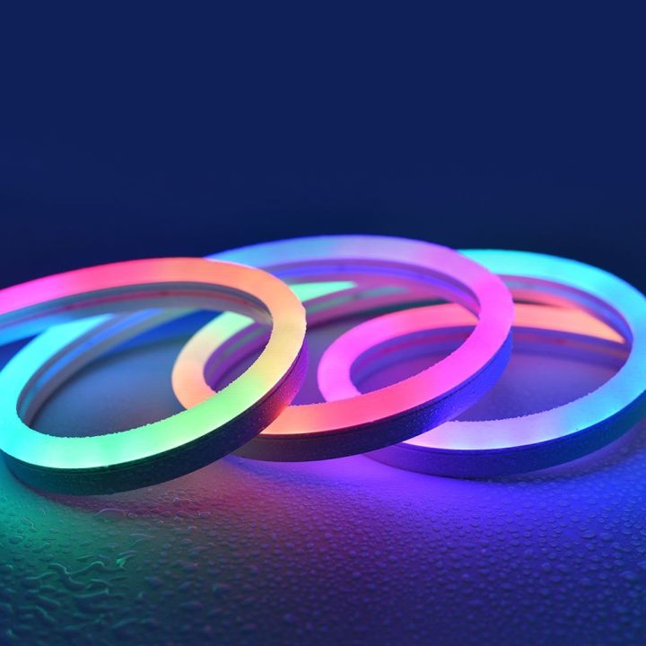 Multicolor RGB Neon Flex Led Strip Light 5 Meter With Adapter | Daraz ...