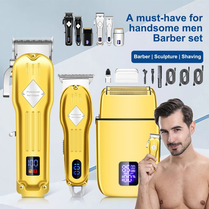 3-in-1 Electric Hair Clippers for Men Trimmer Beard Trimmer Kit with ...