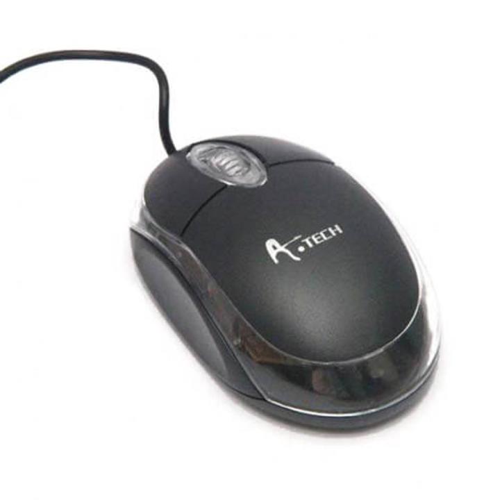 A.TECH Optical Wired USB Mouse - Black - Mouse | Daraz.com.bd