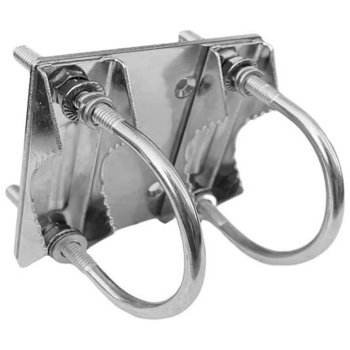 Heavy U-Bolt Clamp Bracket For Dish, Roof Mast To Pole To Pipe Mounting ...