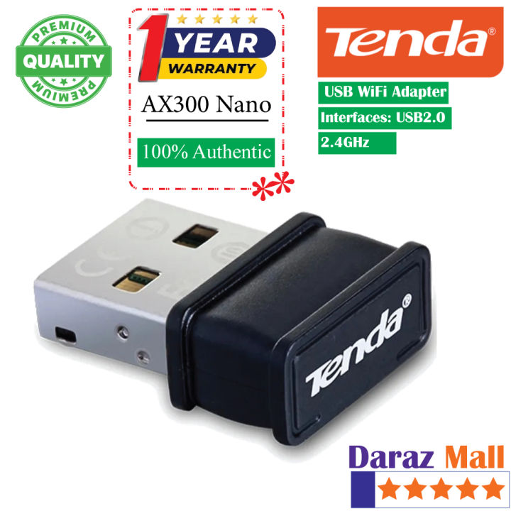 Tenda W311MI AX300 Wi-Fi 6 Wireless Nano USB Adapter | Daraz.com.bd