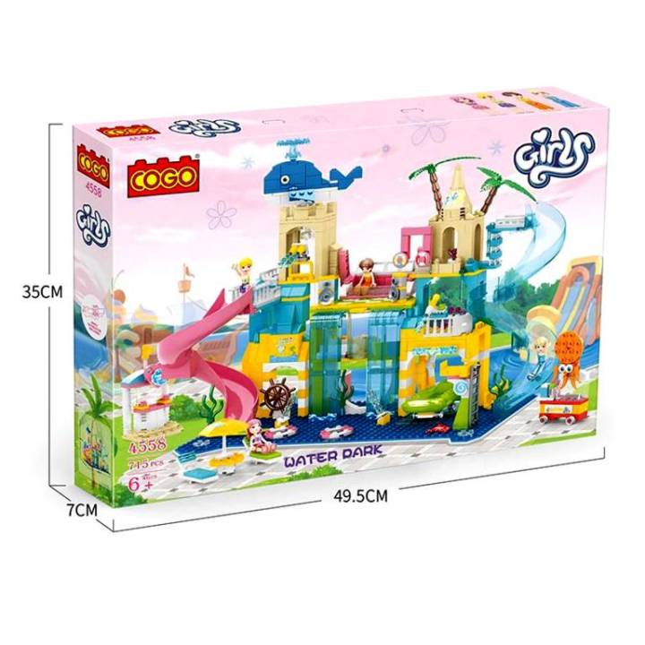 Cogo – Girls Water Park 715 Pcs–4558 | Daraz.com.bd