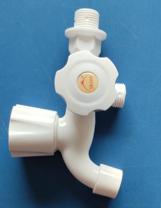 RFL Shine Twin (2 in 1) Bib Cock Water Tap for bathroom | Daraz.com.bd