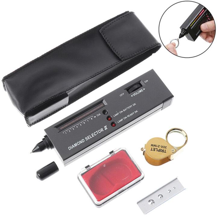 Portable Diamond Tester Gemstone Tester Selector Jeweler Tool With 30x ...