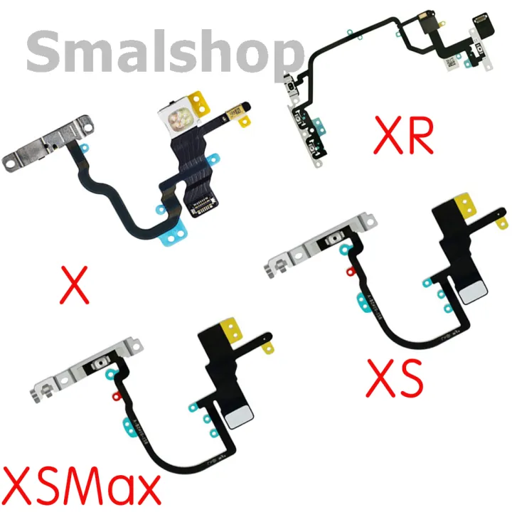 Smalshop Power Button With Led Flash Lights Flex Cable 2025 For X Xr Xs ...