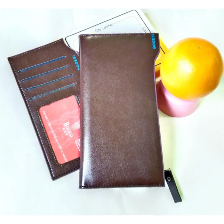Bogesi Brand Luxury Long Wallet Short Slim Male Purses Money Clip ...