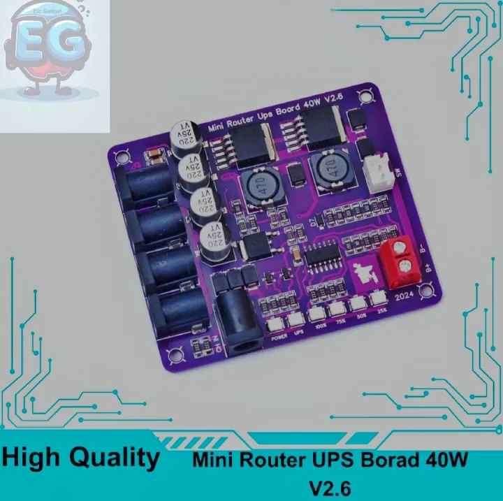 Mini Router UPS Circuit Borad 40W V2.6 Battery Charger Board 12.6V ...