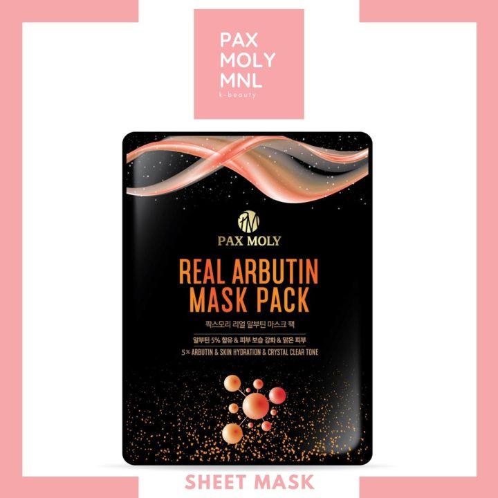 Pax Moly Real Arbutin Mask Pack 25ml [Korean Face Sheet Mask] | Daraz ...