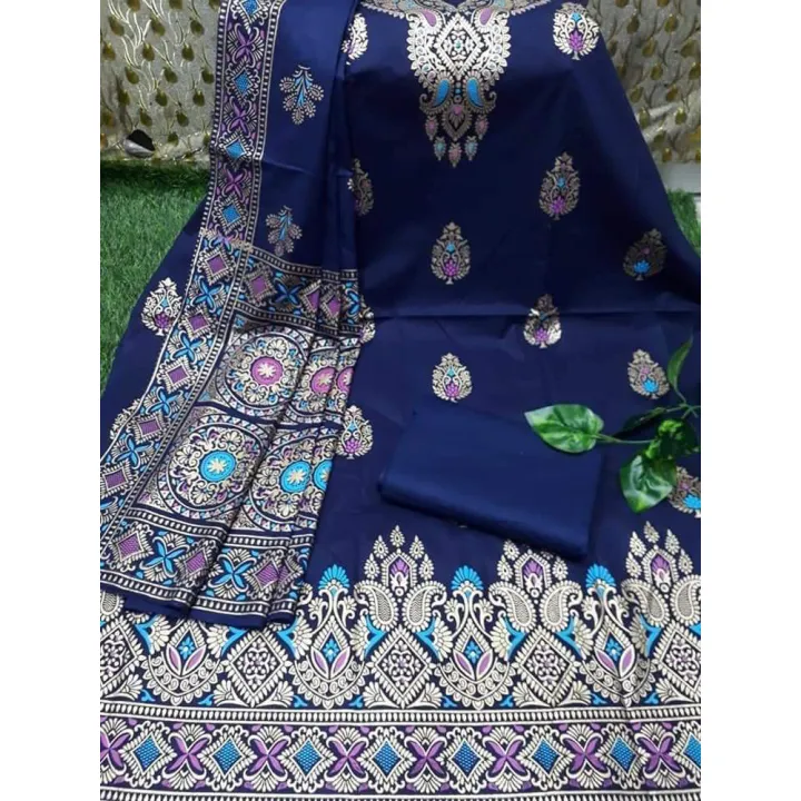 Latest Collection Afsan Screen Print Cotton Three Piece [3PC],Jama,Orna ...