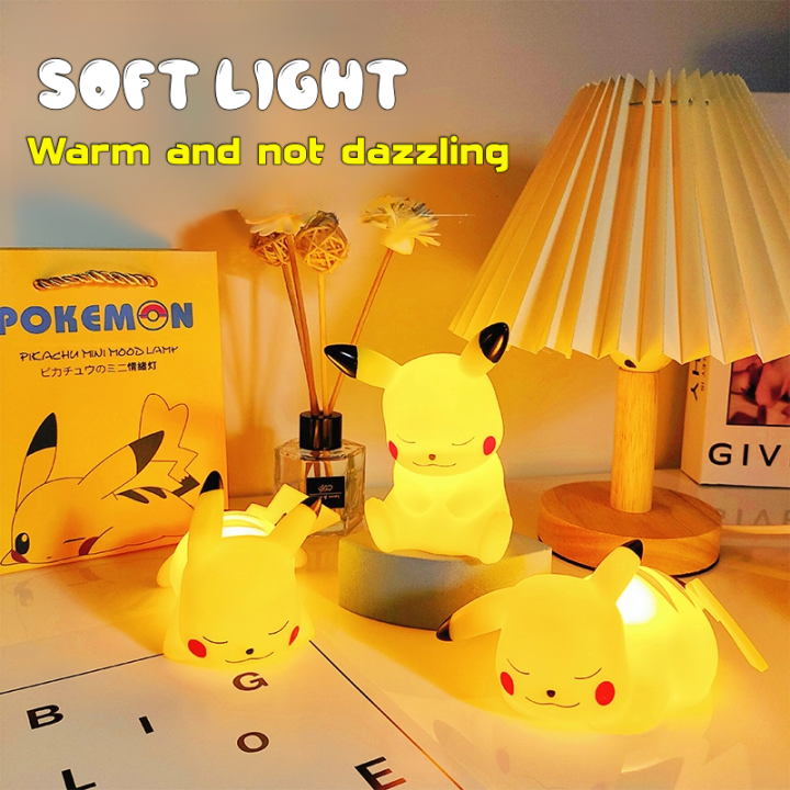 Pokemon Pikachu Night Light Glowing Children Toy Pokemon Pikachu Cute ...