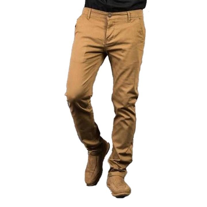Exclusive And Latest Designs Brown Slim Fit Twill Gabardine Pant For ...