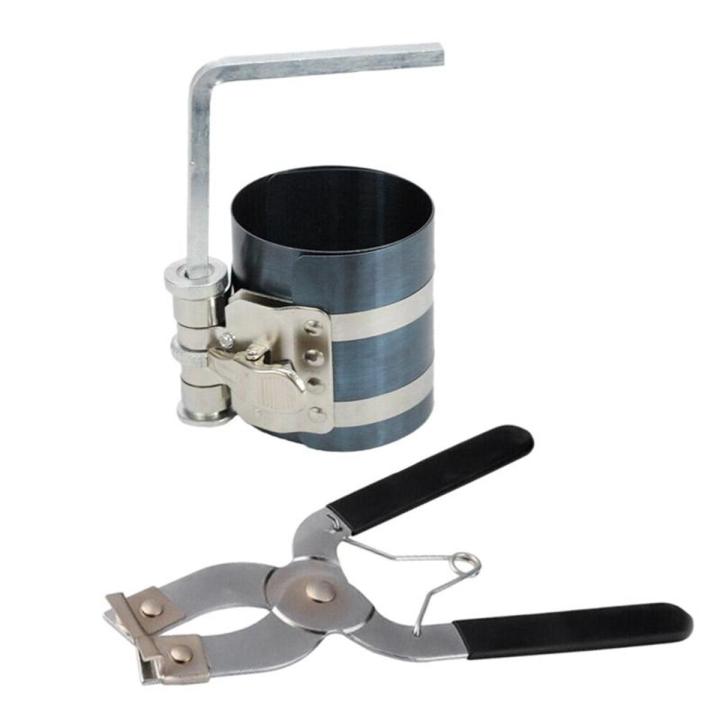 2Pcs Ratchet Style Piston Ring Compressor and Piston Ring Installer ...