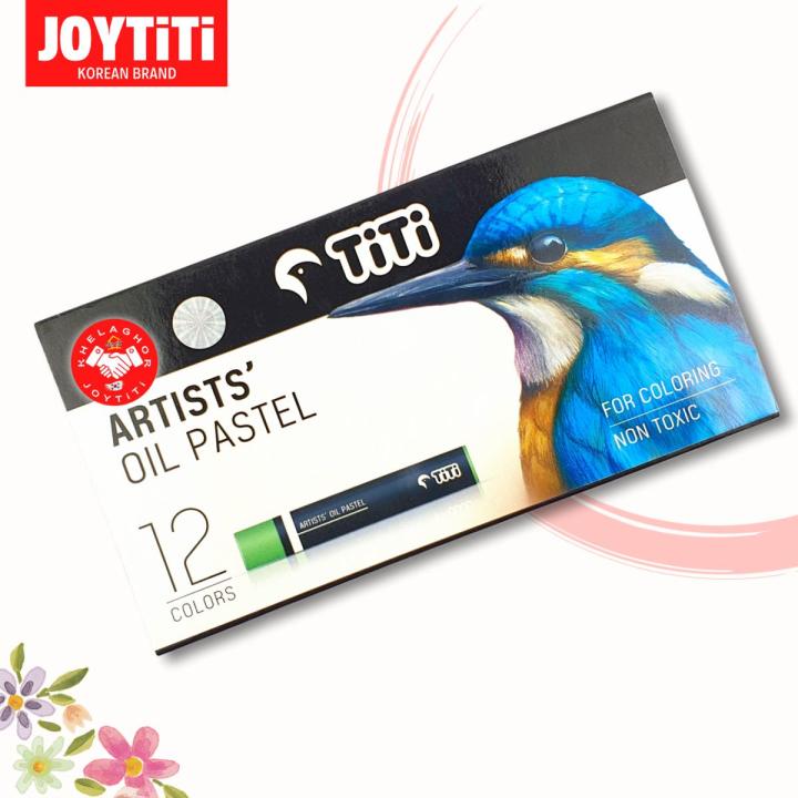JOYTiTi Artists' Oil Pastel Color 12 Shades Box for Professional (TiTi ...