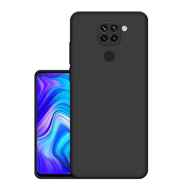 Xiaomi Redmi Note 9 Silicone Matte Flexible Soft Phone Case - Black ...