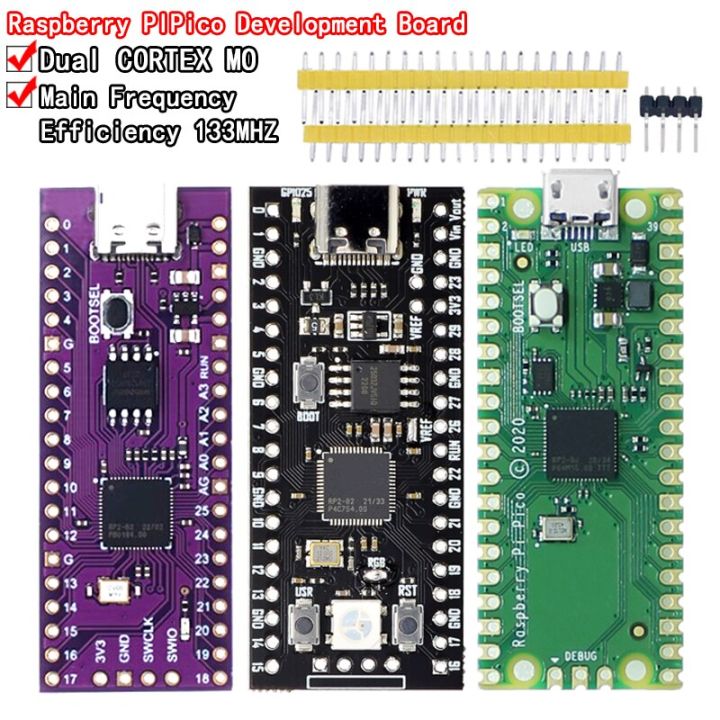 【In-demand】 Raspberry Pi Pico Board RP2040 Dual-Core 264KB ARM Low ...