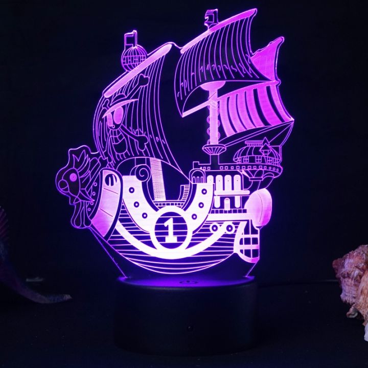 One Piece Luffy Anime Led Night Light Dropshipping Sabo Zoro Nami Sanji ...