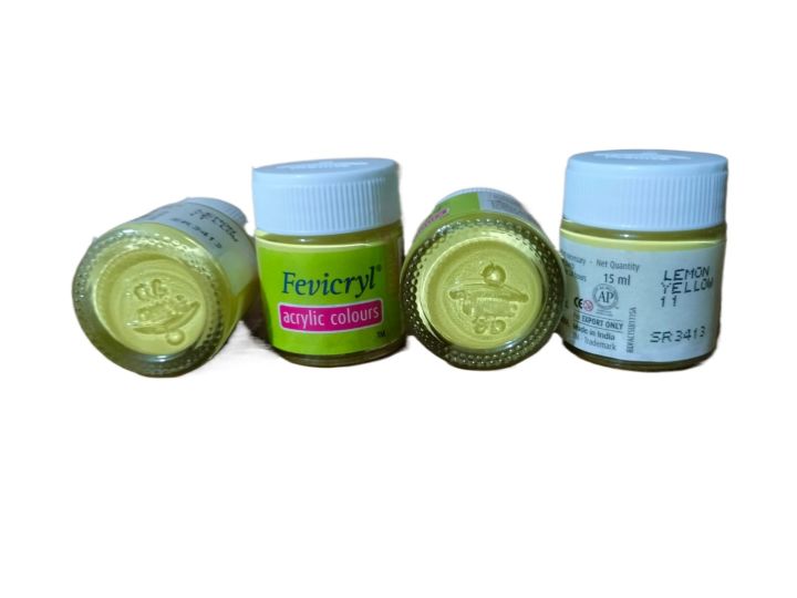 Fevicryl Acrylic Color (Lemon Yellow)- 10 ml, Product Of Fevicol, Made ...