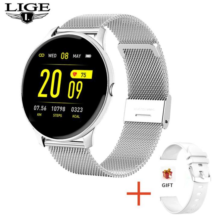 LIGE New Smart Watch Women Men Heart Rate Blood Pressure Information ...