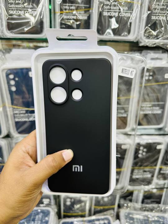 For Redmi Note 13 4G Luxury Silicon Protect Back Cover Soft Case ...