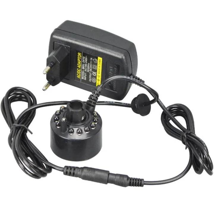 Ultrasonic Mist Maker -Fogger Water Fountain Pond 12 LED (With Adapter ...