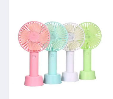 Mini Handheld Fan, Small Handheld Fan Portable with Base, USB Desk Fan ...