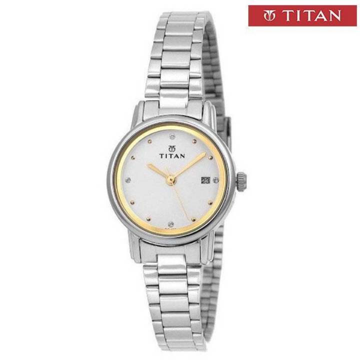 Titan 2572SM01 Silver Strap Analog Watch For Women | Daraz.com.bd
