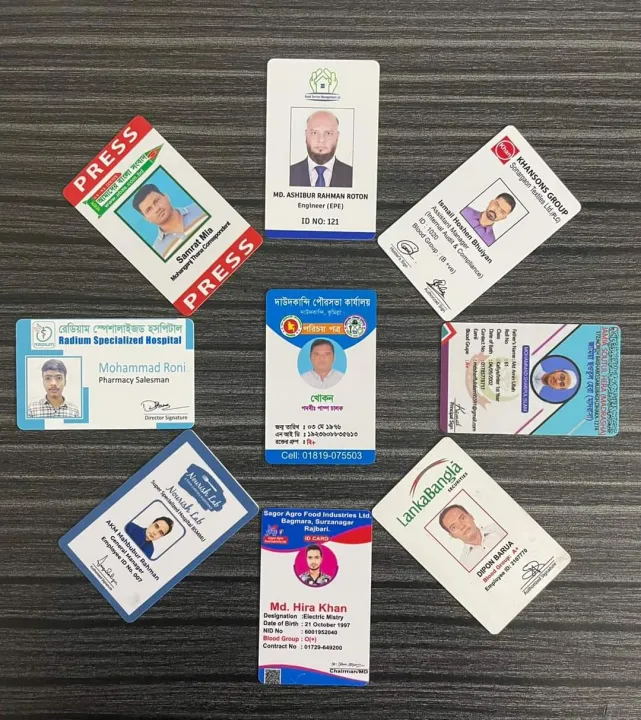 Custom UV Printed ID Card (86×54mm) – Personalized Office, School ...